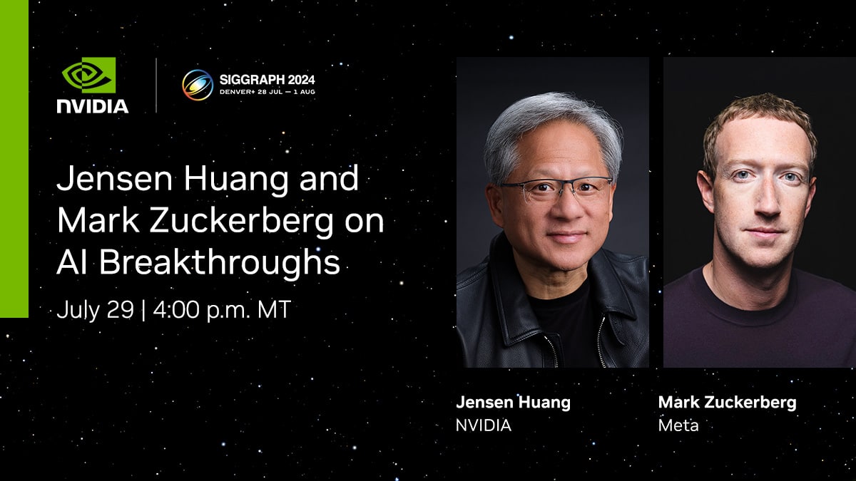 젠슨 황과 마크 주커버그, SIGGRAPH 2024에서 그래픽과 가상 세계의 미래에 대해 논의하다 - NVIDIA Blog Korea